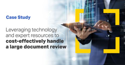 Managed Document Review Case Study: Global Financial Services Client